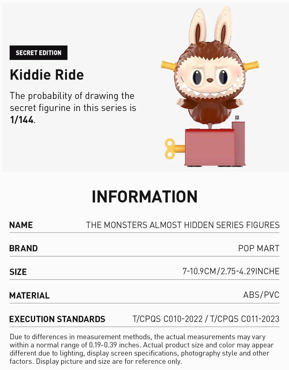 POP MART: THE MONSTERS Almost Hidden Series - 1 Blind Box – WNTD Inc